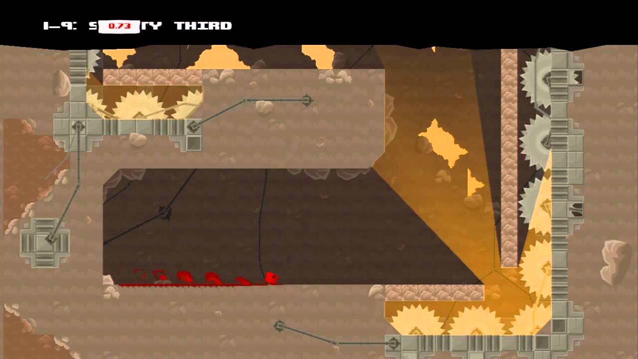 Super Meat Boy - 100% Walkthrough - Part 1 - The Forest - YouTube