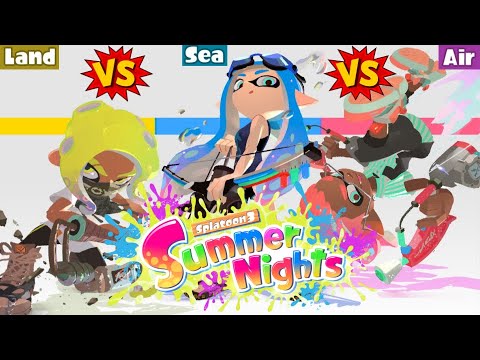 ASM Movie: Splatoon 3 Summer Nights *Team Land vs Team Sea vs Team Air ...
