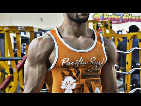 High volume shoulders and traps workout routine - YouTube