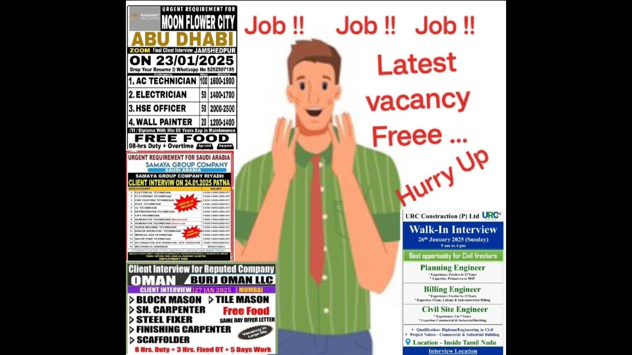 #SAB KO JOB MILEGA# HURRY UP# LATEST JOB OPENING #SAUDI#KUWAIT#DUBAI# ...