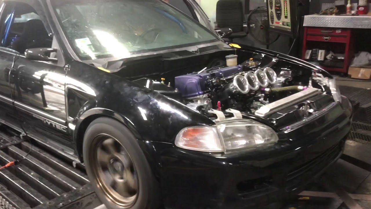 My K20/24 Eg6 301HP - YouTube