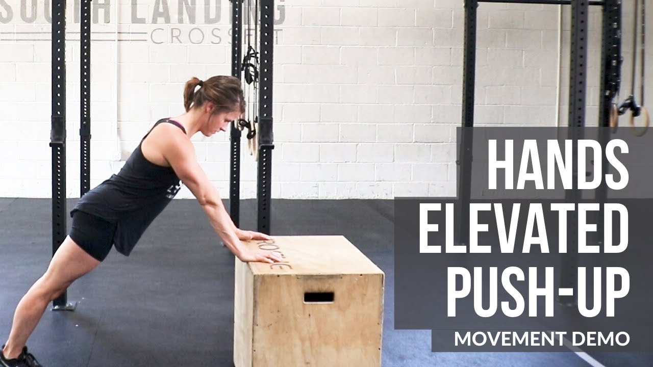 Hands Elevated Push-Up Movement Demo - YouTube