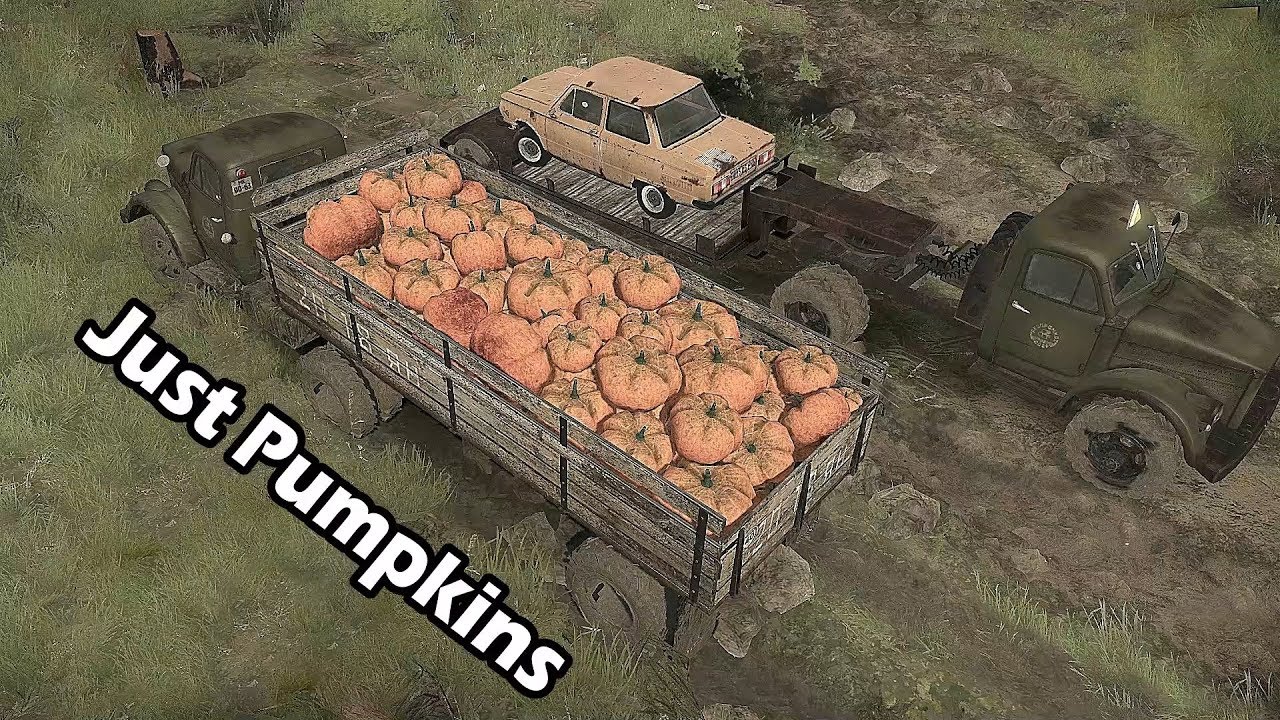 Spintires Mudrunner Pumpkins No lumber | GAZ 63P mini Truck - YouTube