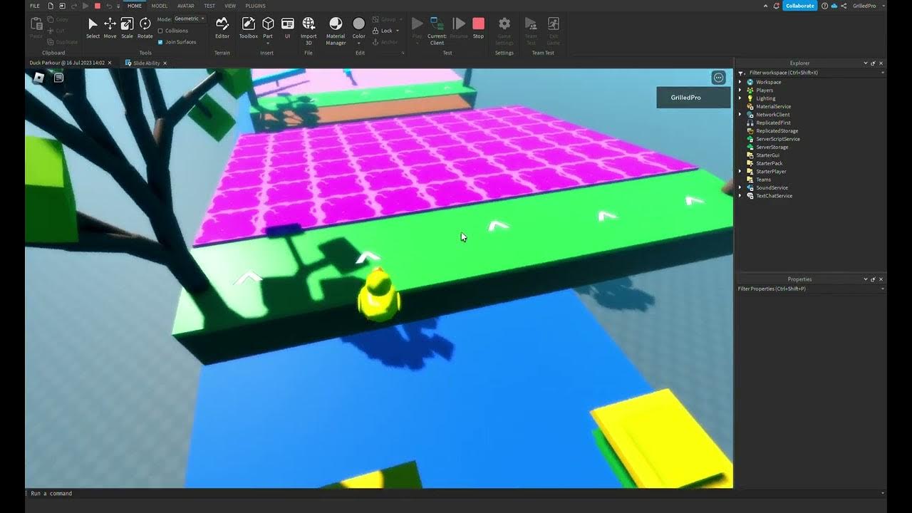 Duck Parkour Game Devlog thingy idk - YouTube