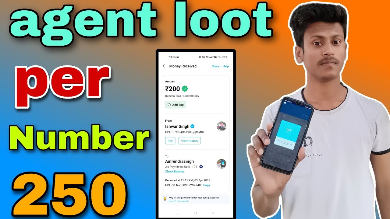 per number 250 loot !! new agent loot !!earn 250 rs per number all user ...