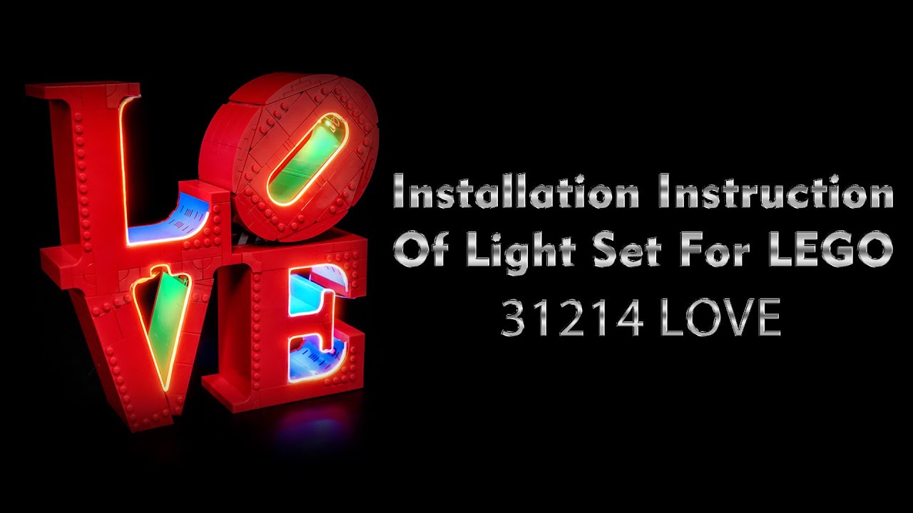 Installation Instruction Of Light Set For LEGO 31214 LOVE. - YouTube