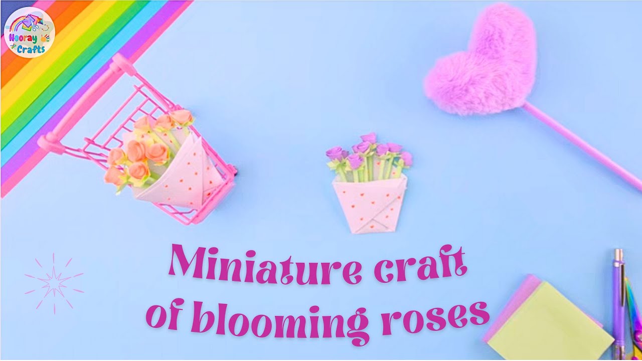 Create a Miniature Blooming Roses Bouquet: Step-by-Step Guide - YouTube