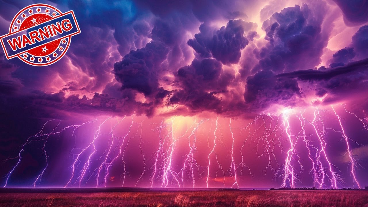 ⚠⚠ Thunderstorm with Terrible thunder & Rain Sounds For Sleeping ...