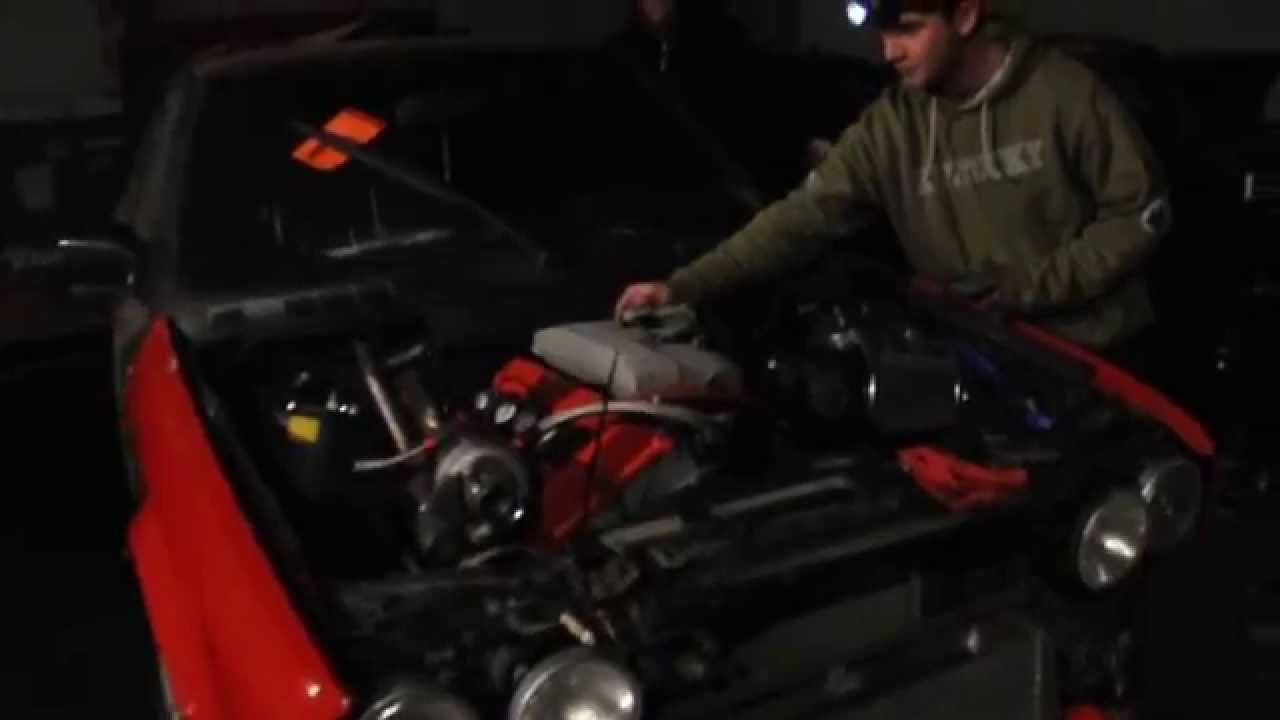 BMW M42B18 turbo shooting flames - YouTube