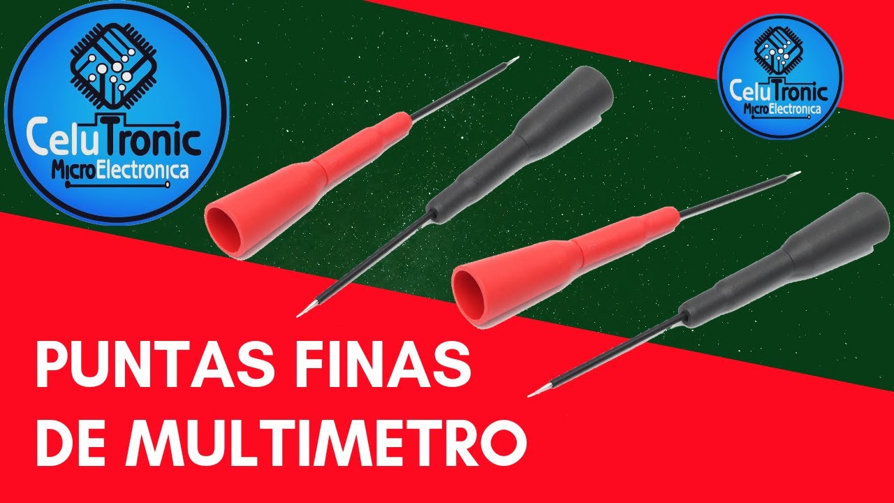 PUNTAS DE PRECISION PARA MULTIMETRO - YouTube