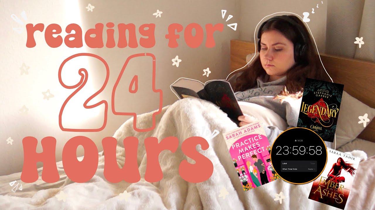 reading for 24 hours 😴 24 hour readathon spoiler free reading vlog ...