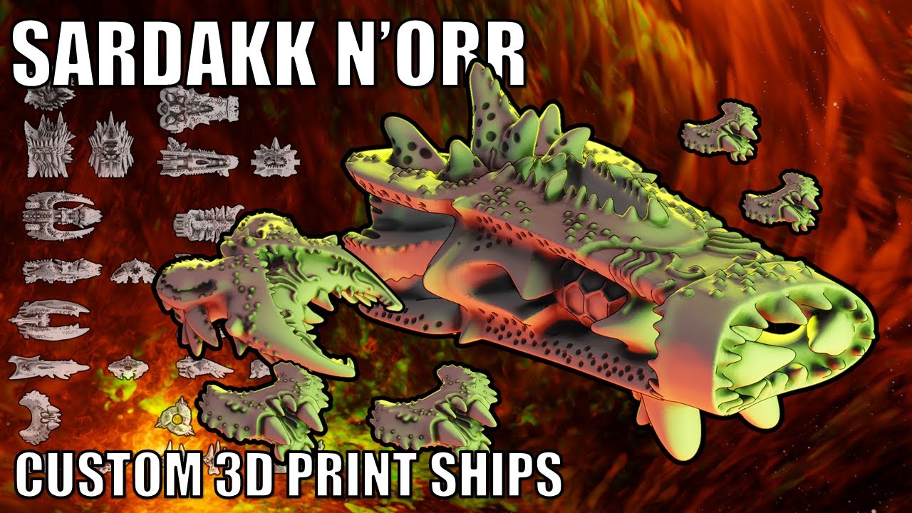 CUSTOM FACTION SHIPS for Twilight Imperium – Sardakk N'orr - YouTube
