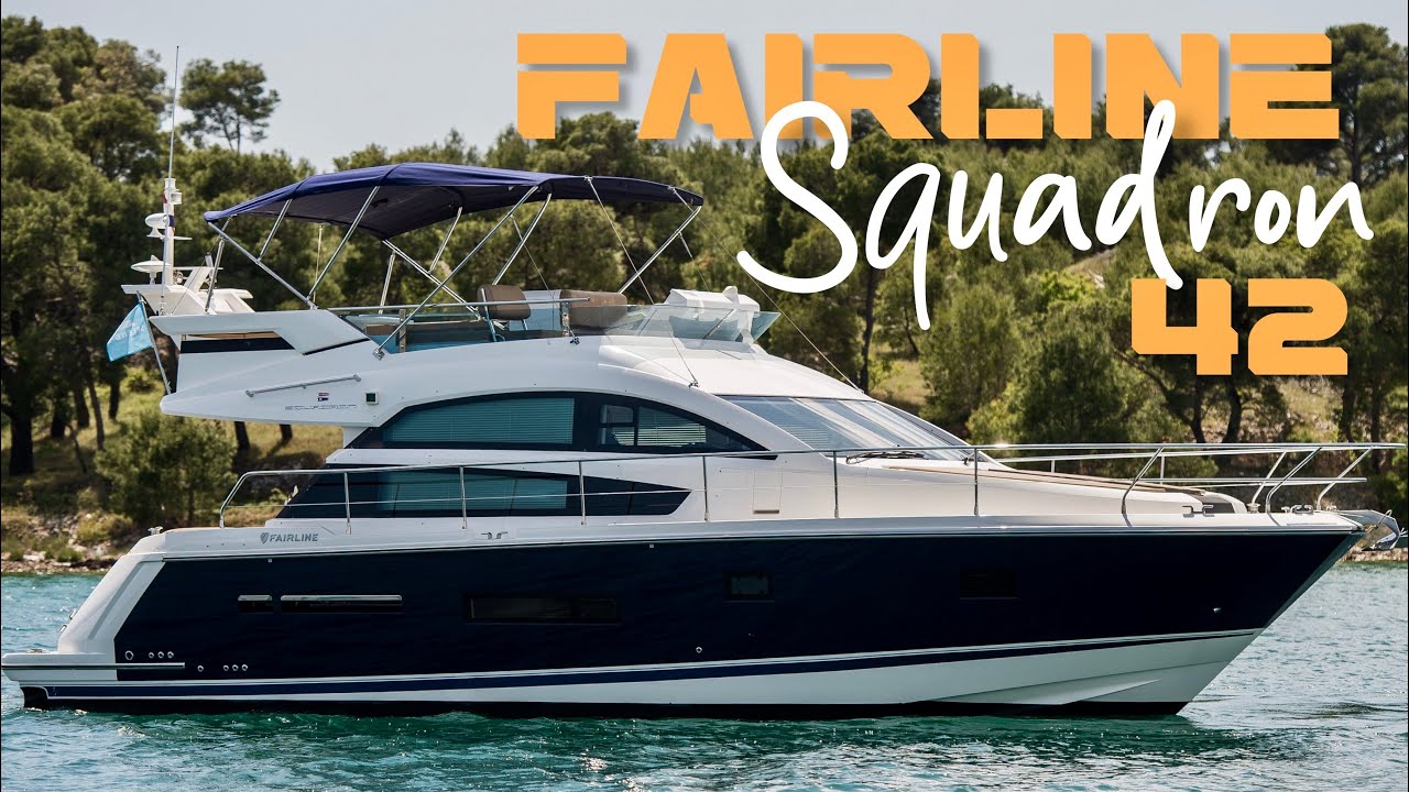 Step Aboard ~ 2012 Fairline Squadron 42 Fly | Yacht Walkthrough and ...