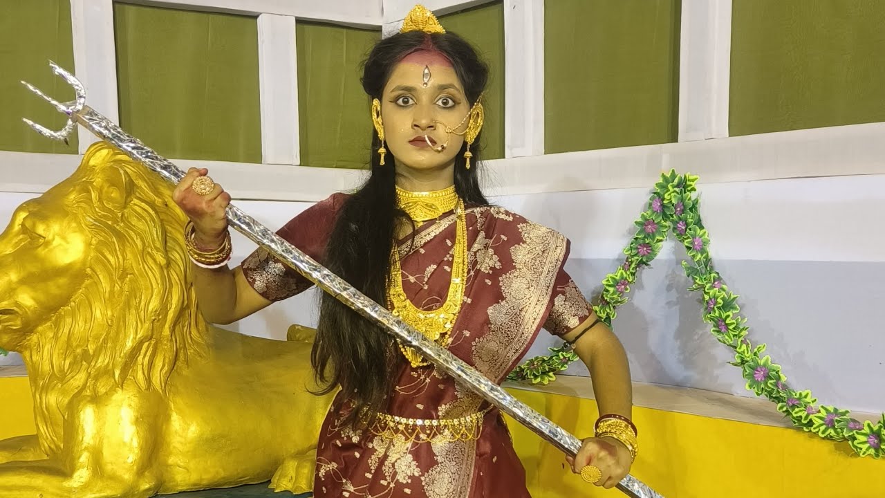 Ogo amar agomoni x jaya jaya japya song | act | Durga puja dance program | Nandini Bhattacharyya ...