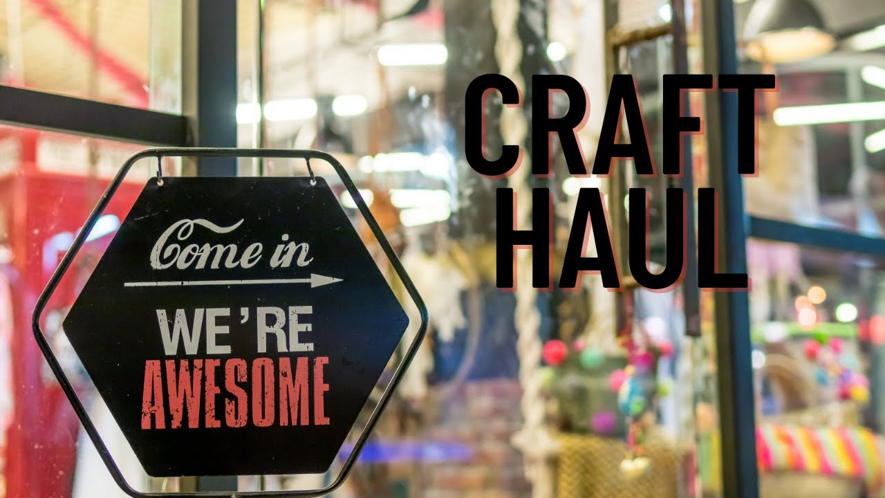 Live Craft Haul - YouTube