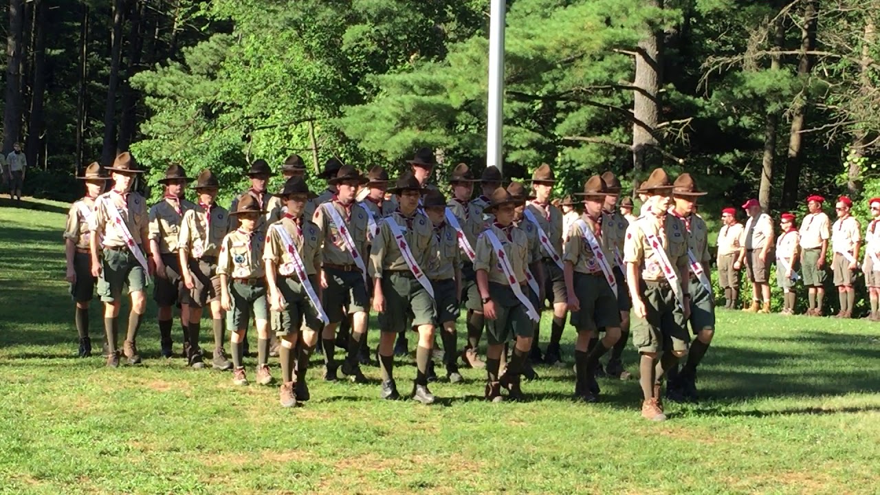 Marching on the Camp Horseshoe Parade Field - YouTube