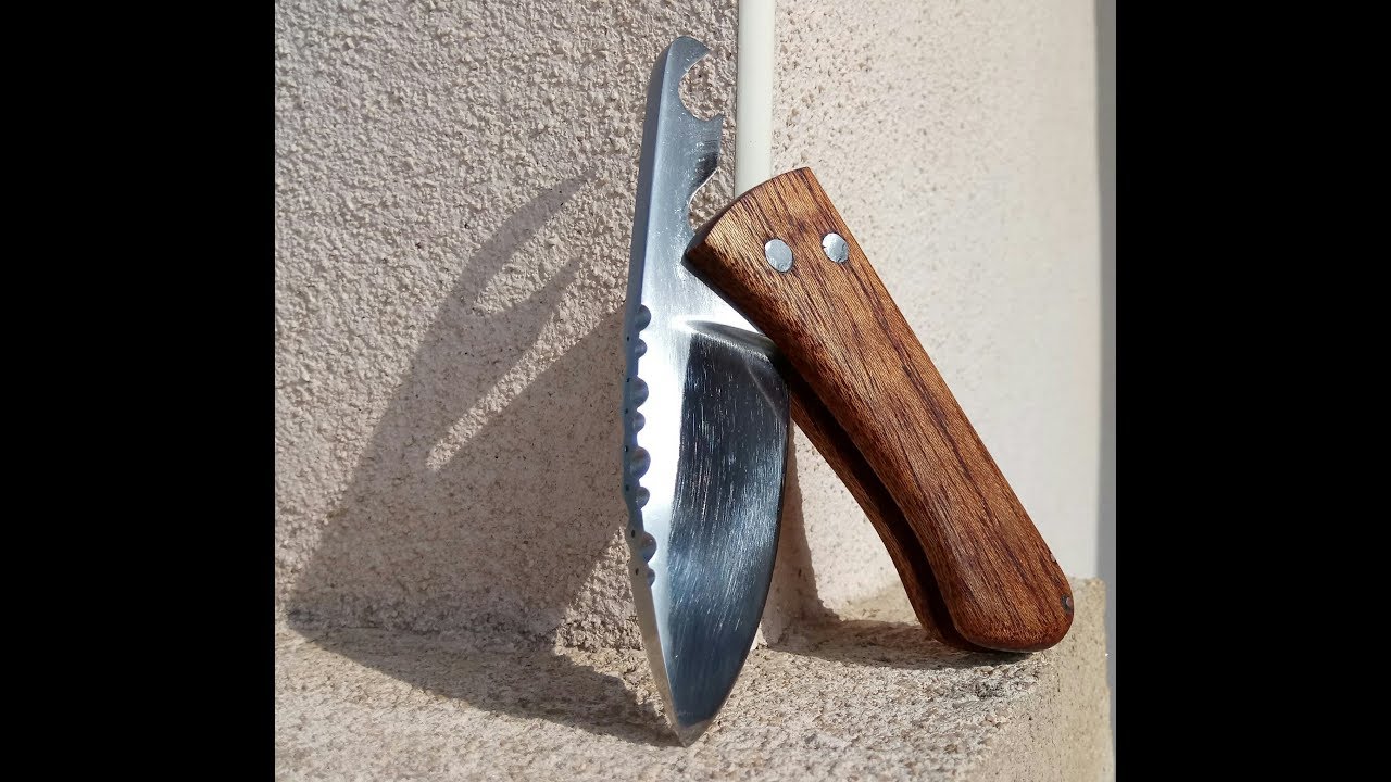 Knife Making : an edc friction folder - YouTube