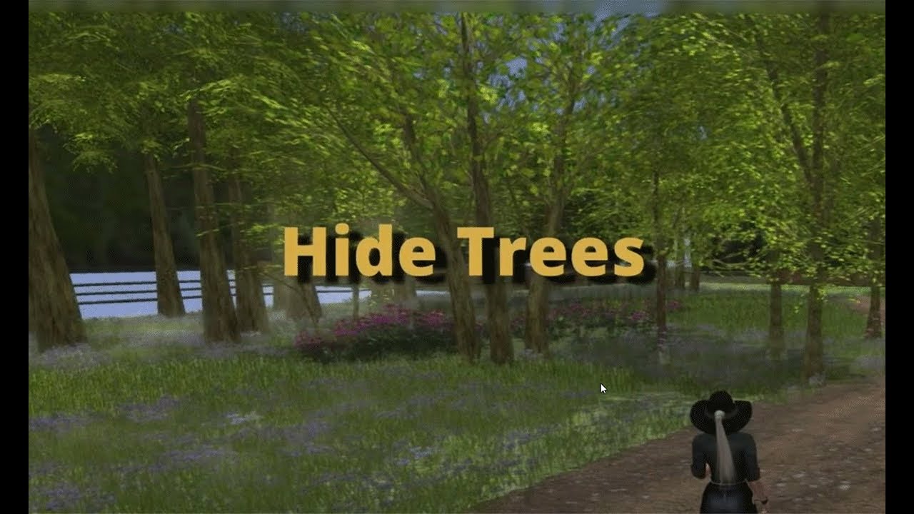 Hiding trees in Second Life - YouTube
