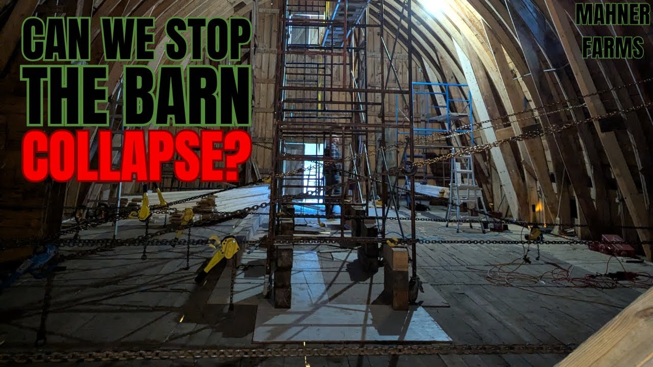 Round Rafter Barn Repair: Saving Dairy Barn from Collapse - YouTube