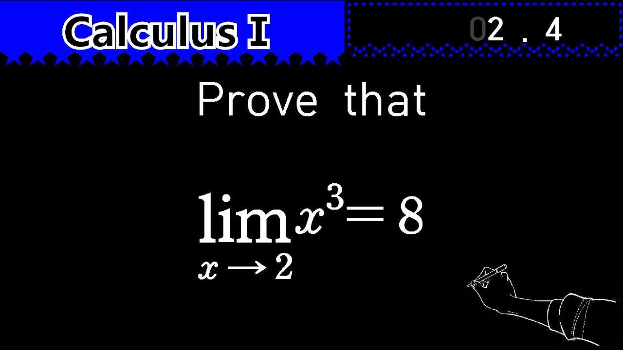 x to 2, lim x^3 = 8 엡실론델타 극한증명 (Cal0204 epsilon delta DEFINITION OF A ...