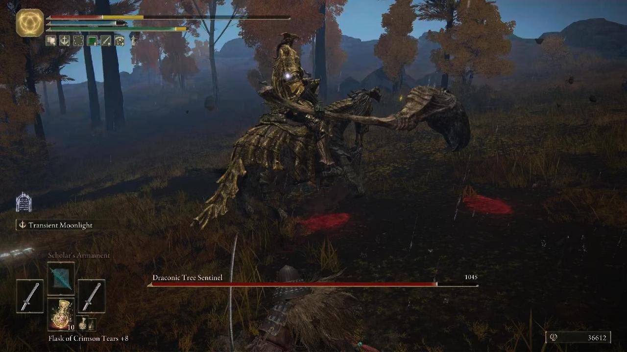 ELDEN RING Draconic Tree Sentinel Boss Kill - Samurai Dual Katana Build ...