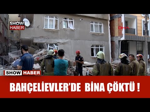 Bahçelievler'de 4 katlı bina kısmen çöktü!