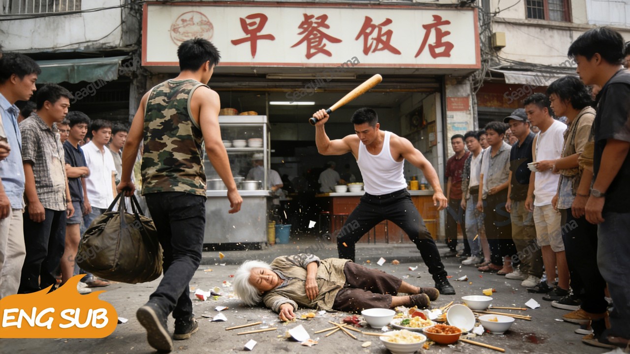 While eating fried rice,God of War sees an old lady insulted,single ...