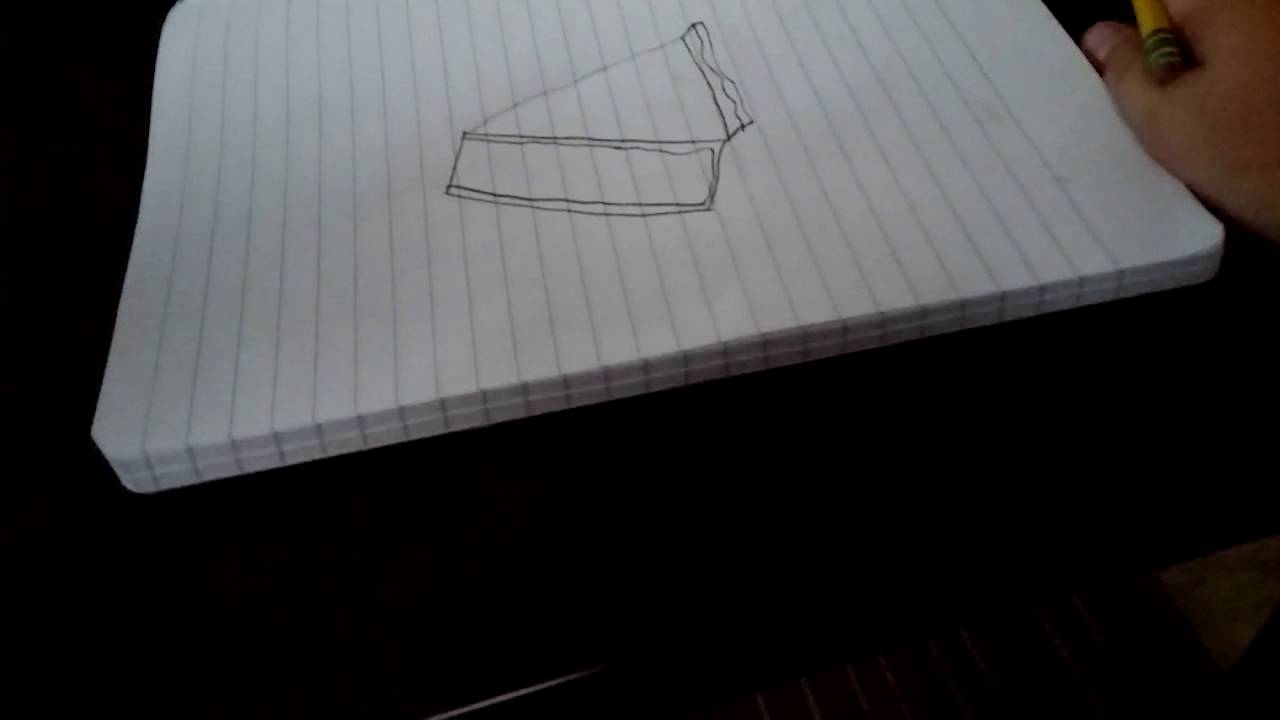 How to draw a cheese cake - YouTube