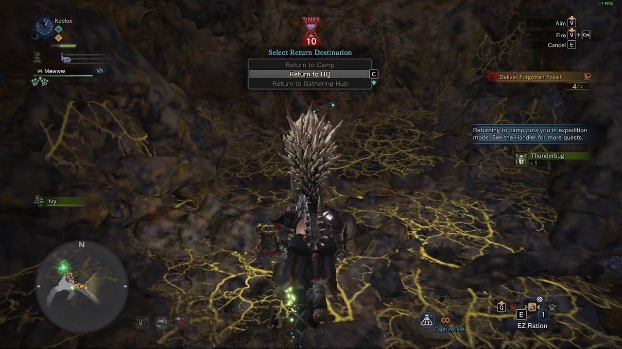 MHW - Forgotten Fossil (Optional Quest) Rotten Vale - YouTube