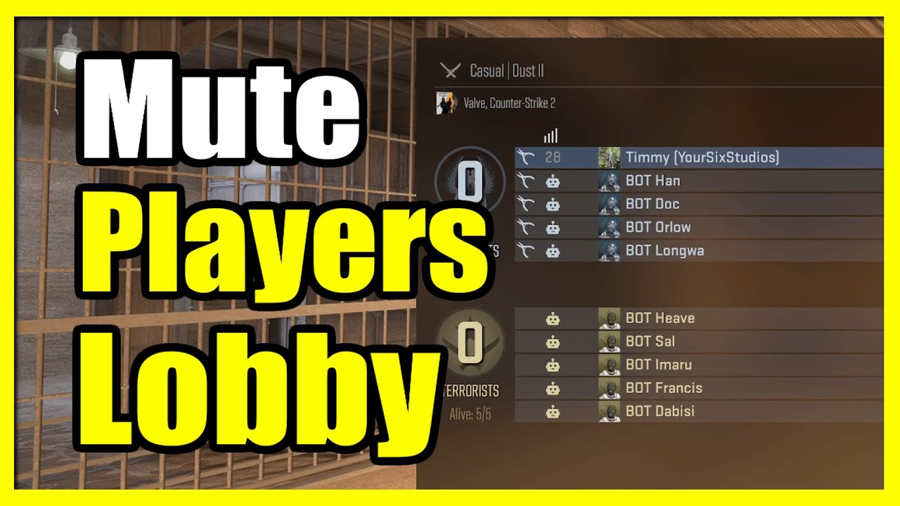 How to MUTE Players in the LOBBY in Counter Strike 2 (Voice Chat) - YouTube