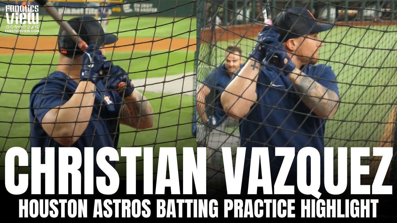 Christian Vazquez Batting Practice Highlight From Hitter's Eye View ...