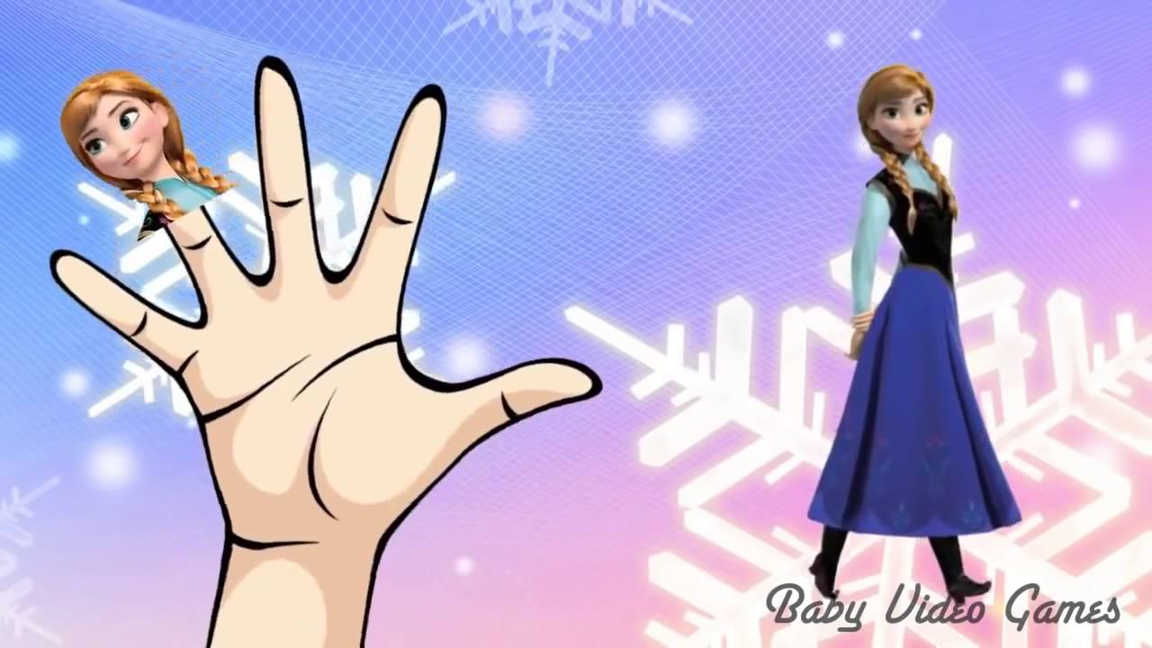 Cinderella Finger Family Preschool Children Music Frozen Songs Nursery ...