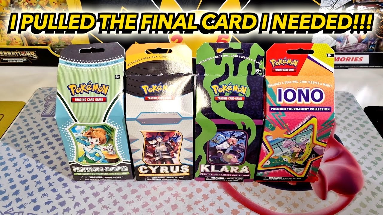 I PULLED THE FINAL CARD I NEEDED! | PREMIUM TOURNAMENT COLLECTION BOXES ...