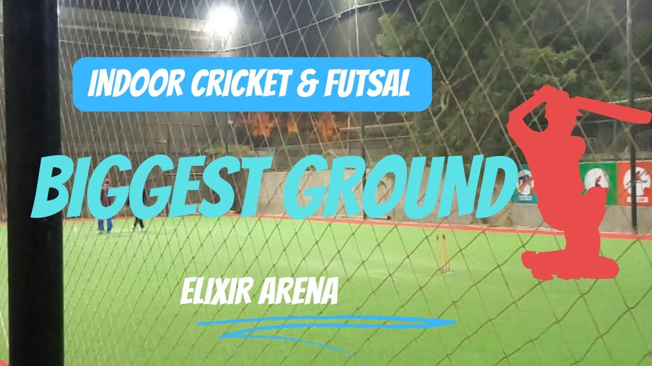 Largest INDOOR ground for CRICKET🏏 and FUTSAL in Karachi ⚽ | ELIXIR ARENA | - YouTube