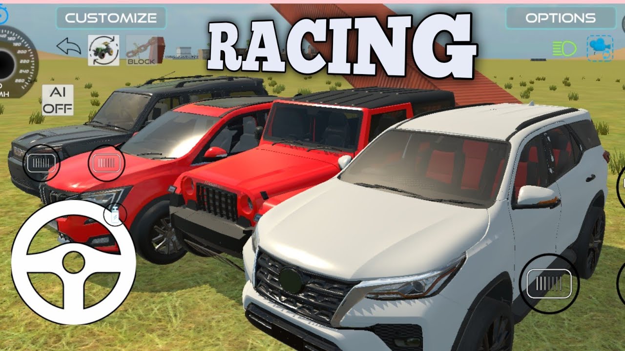 Drive Scorpio 4x4 and Thar 4x4 and Forchuner Car Race Gameplay | New ...