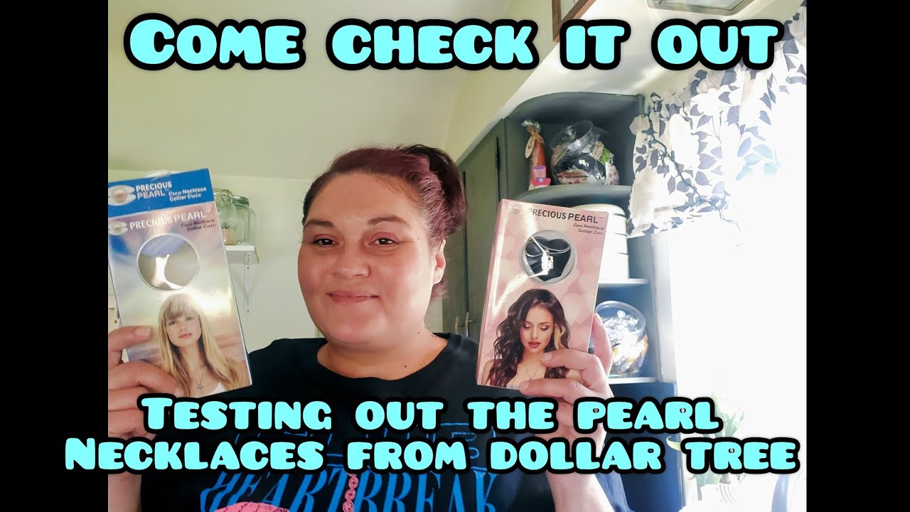 Pearl Necklace From Dollar Tree Review And How To 🤯🤯🤯 Youtube
