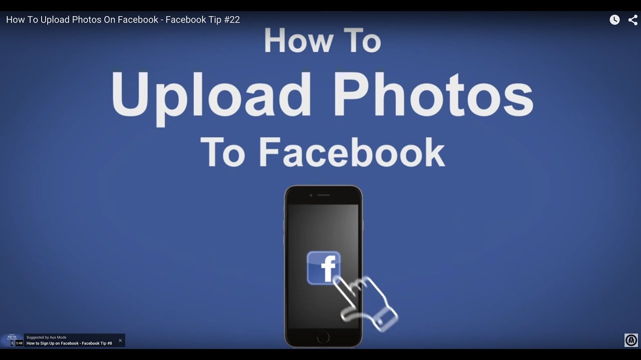 How To Upload Photos On Facebook - Facebook Tip #22 - YouTube