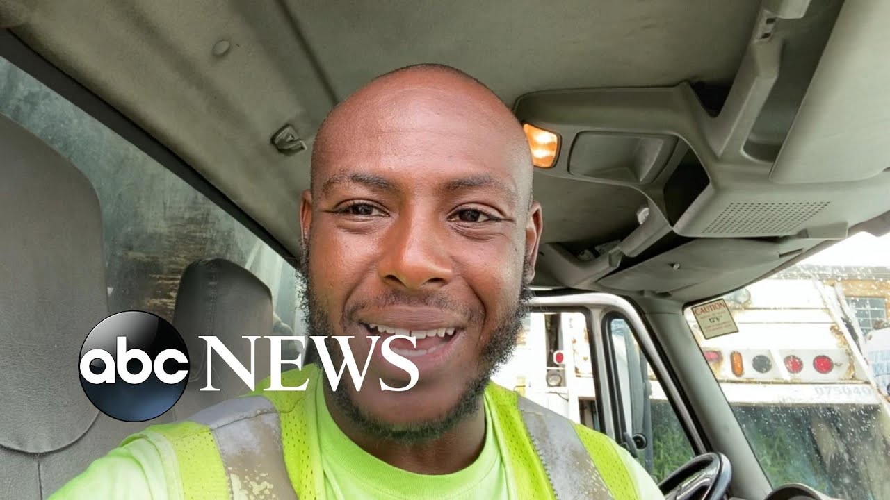 Garbage man inspires support for sanitation worker on Instagram - YouTube