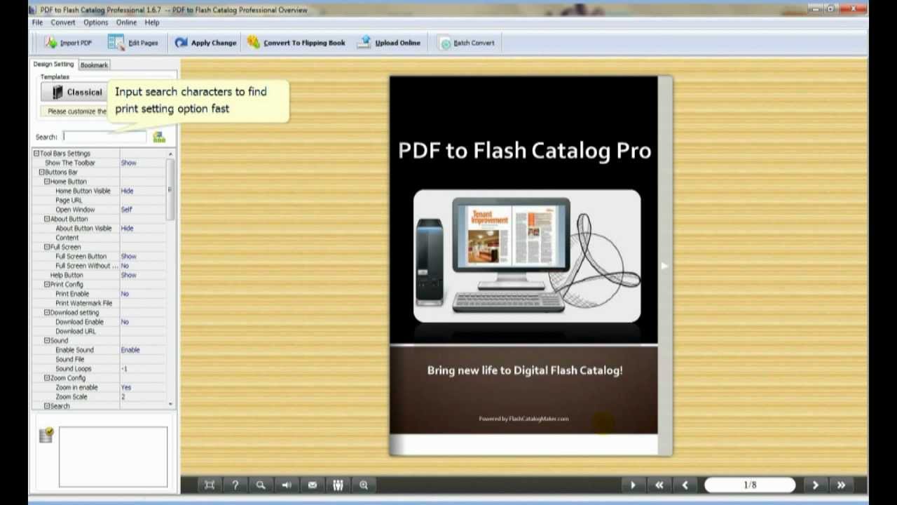 how to make flash products catalog to printable - YouTube