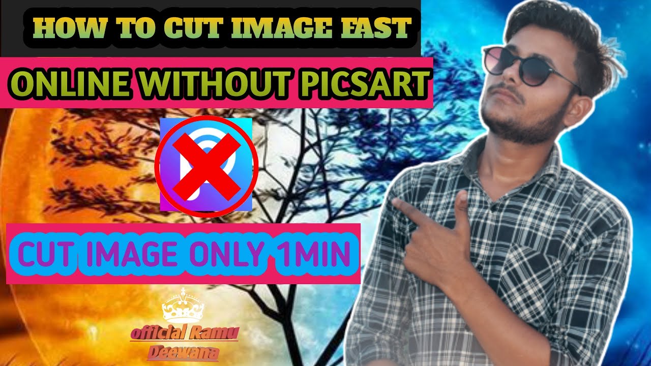 How to cut image fast without PicsArt only 1min online photo cut || # ...