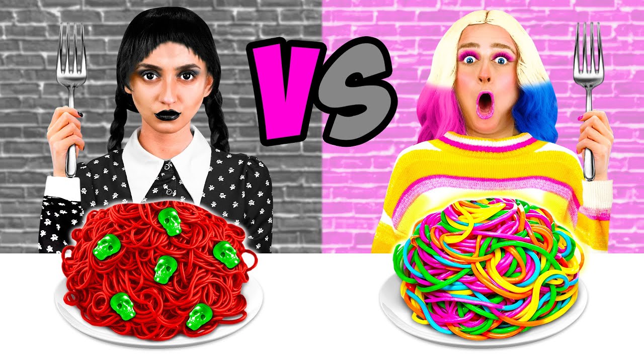 Wednesday vs Enid Cooking Challenge by Fun Teen - YouTube