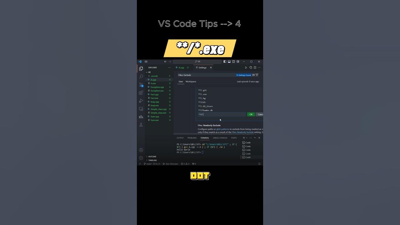 VSCode Cleanup: Removing Unwanted exe Files | VS Tips & Tricks | Part 4 ...