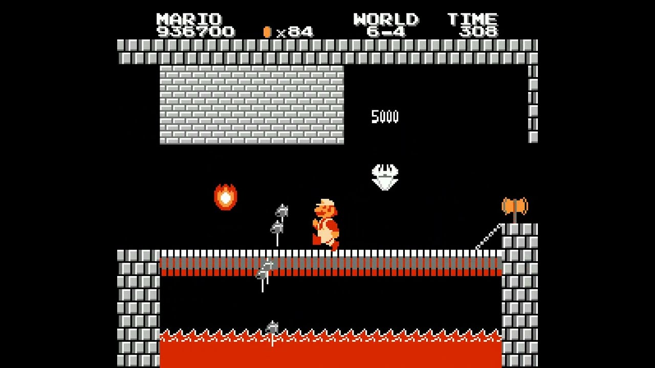 Super Mario Bros.: The Lost Levels - World 6-4 - YouTube