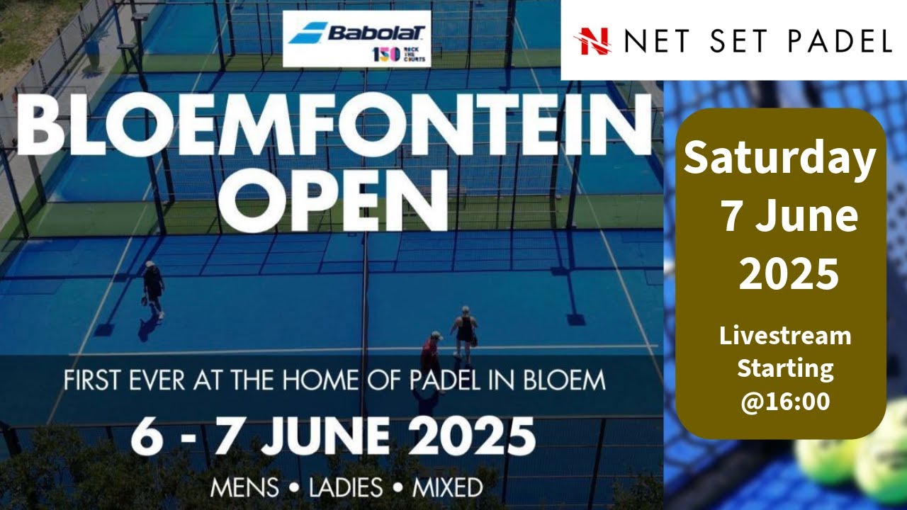 Net Set Padel - Bloemfontein Open -Day2 - YouTube