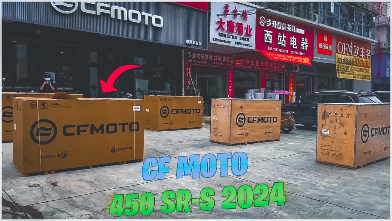 The new 2024 CFMOTO 450sr-s modified|Quick shifter|single swing arm ...