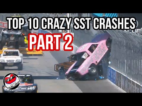 Top 10 Crazy Stadium SUPER Trucks Crashes! Pt. 2 | Duster2582 - YouTube