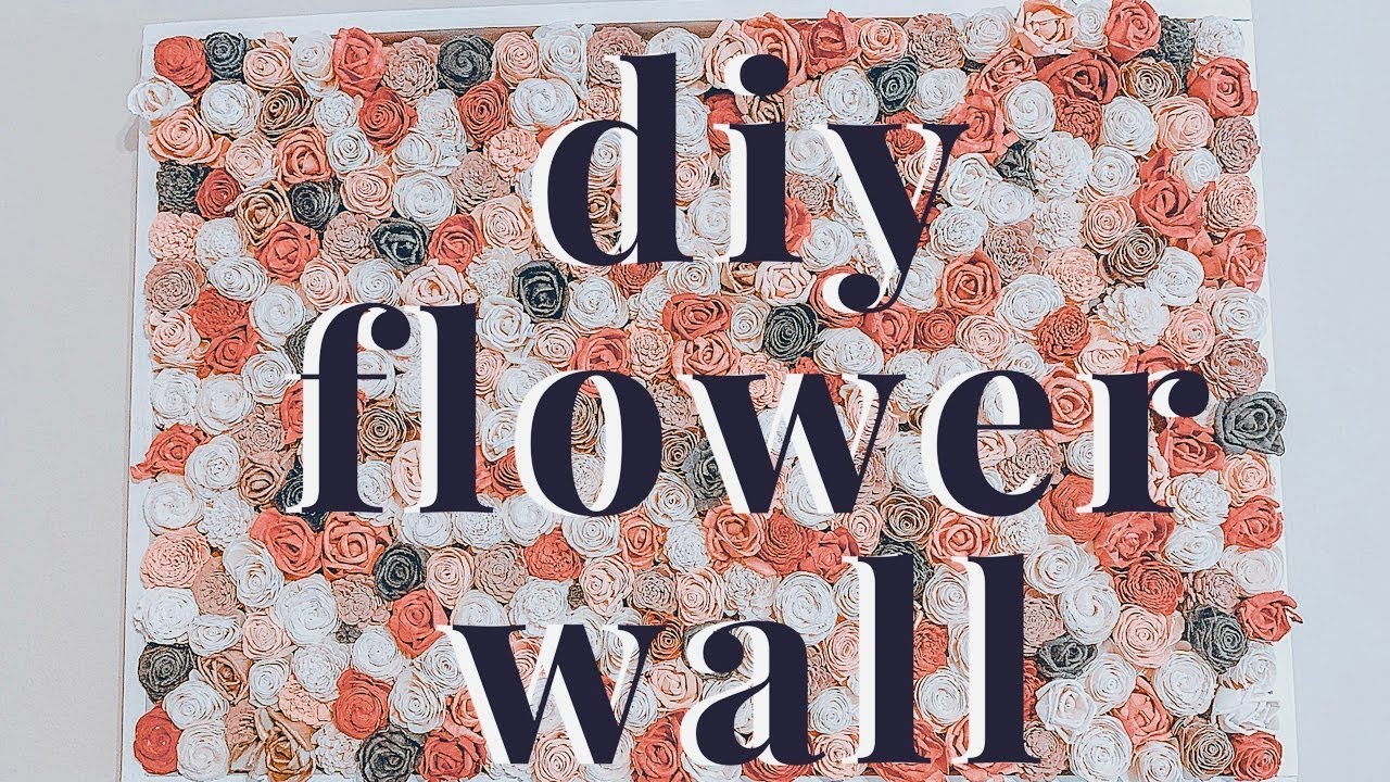DIY Flower Wall Backdrop | Quick, Easy + Cheap Tutorial - YouTube