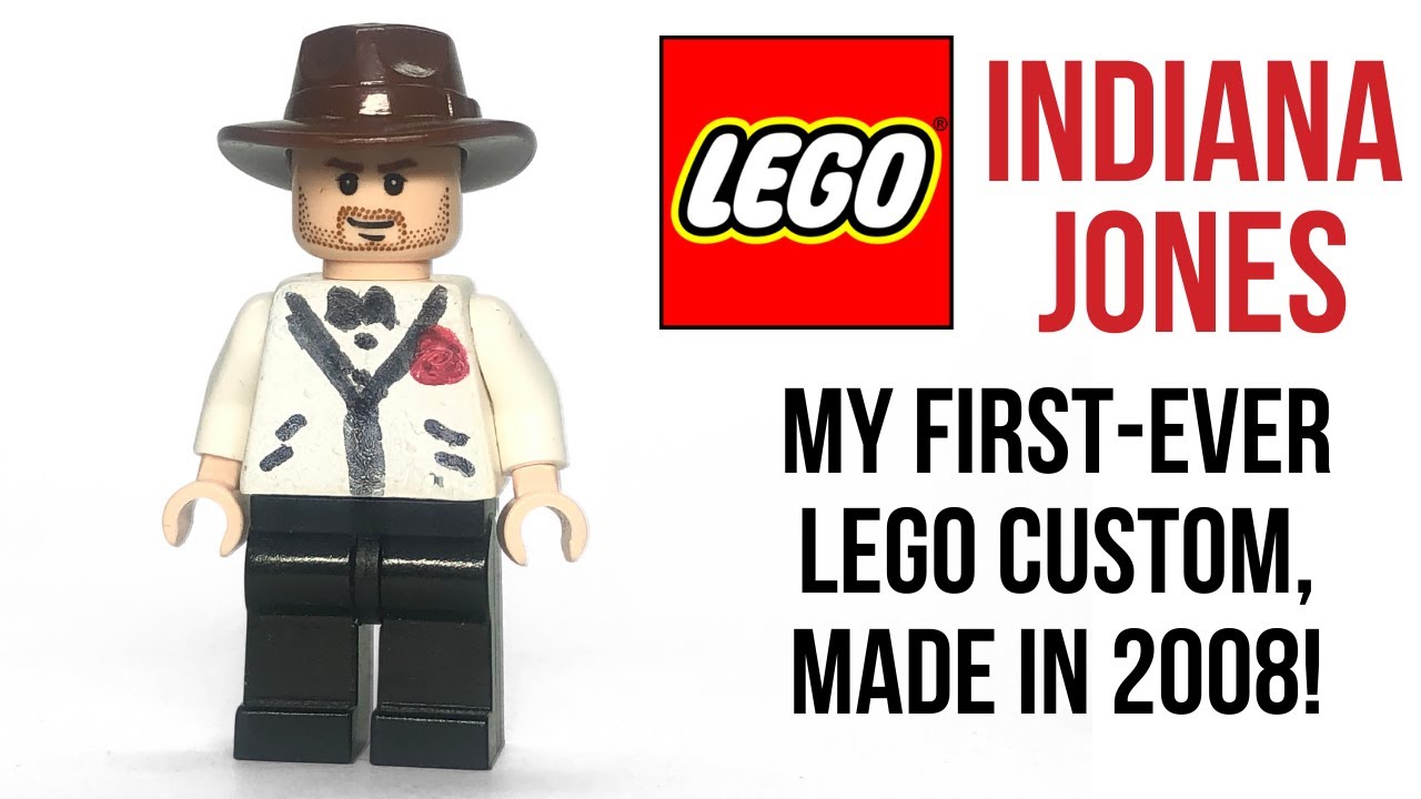 My FIRST LEGO Custom Ever! - Temple of Doom Indiana Jones Minifig - YouTube