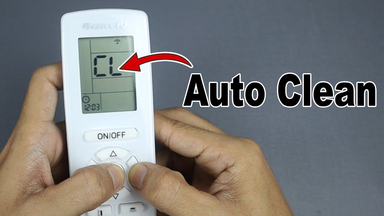 How to Set Auto Clean Function on GREE Air Conditioner Remote Control ...