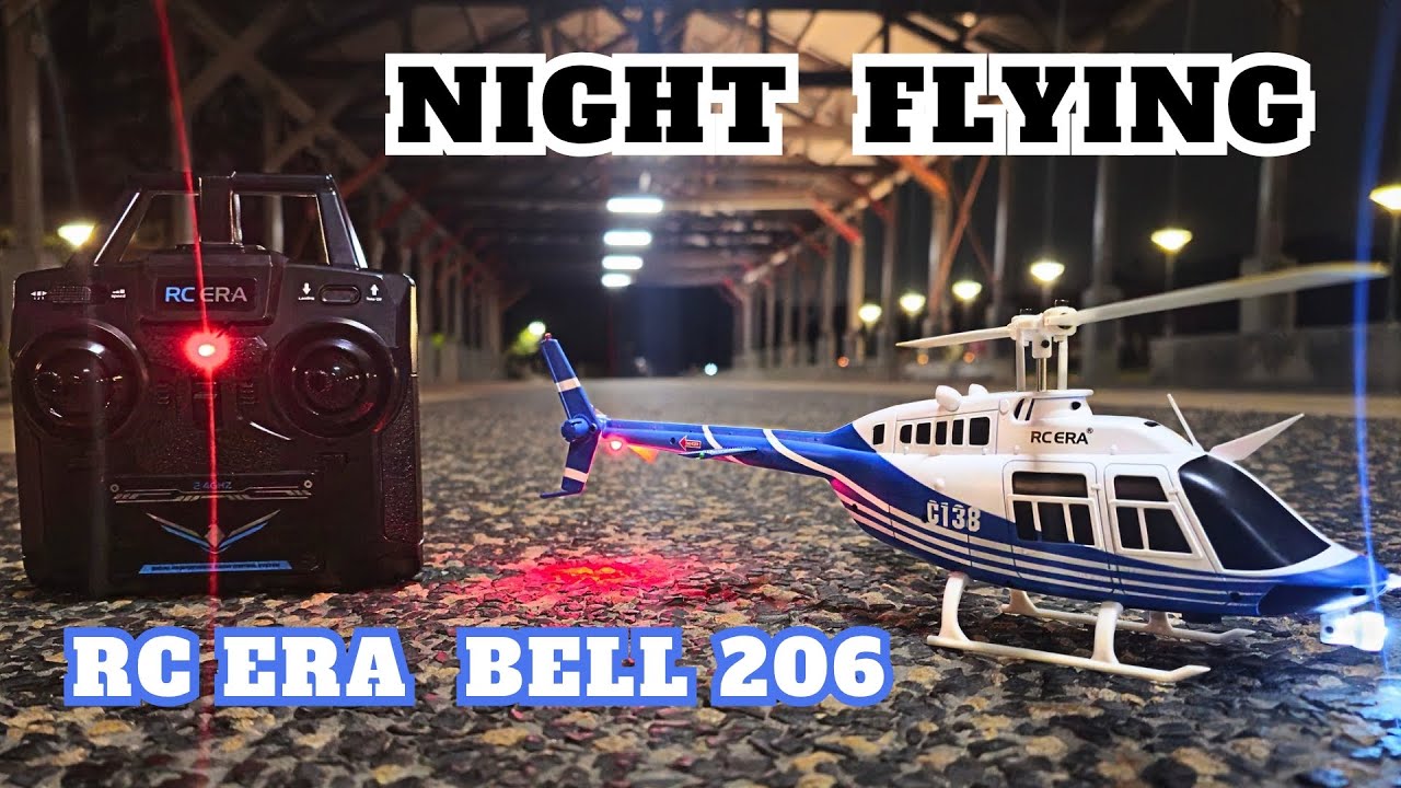 Review Rc ERA C138 Bell 206 full flight in new location - YouTube